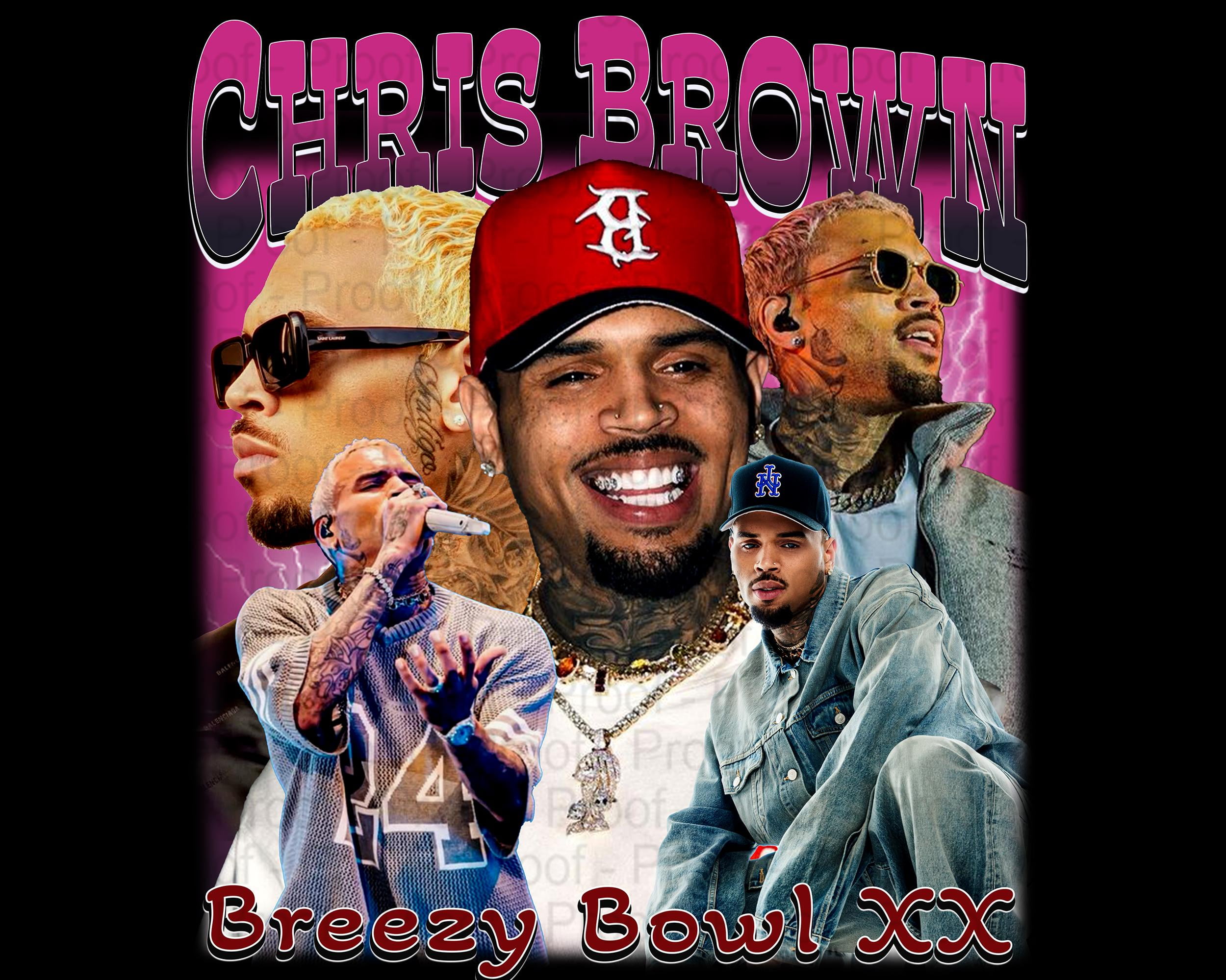 Chris Brown Breezy Bowl XX Tour T-Shirt, Chris Brown Album Shirt, Chris ...
