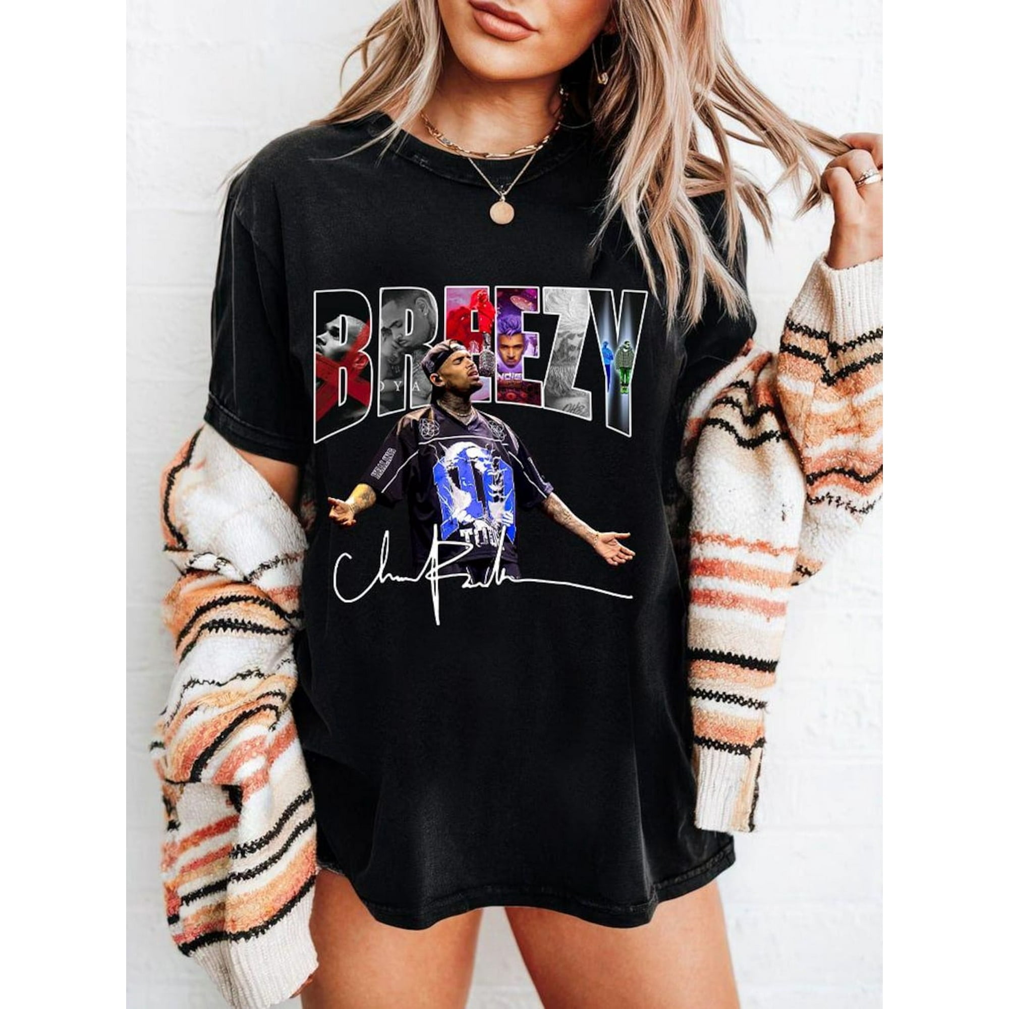 Chris Brown Breezy Bowl XX Tour T-Shirt, Chris Brown Album Shirt, Chris ...