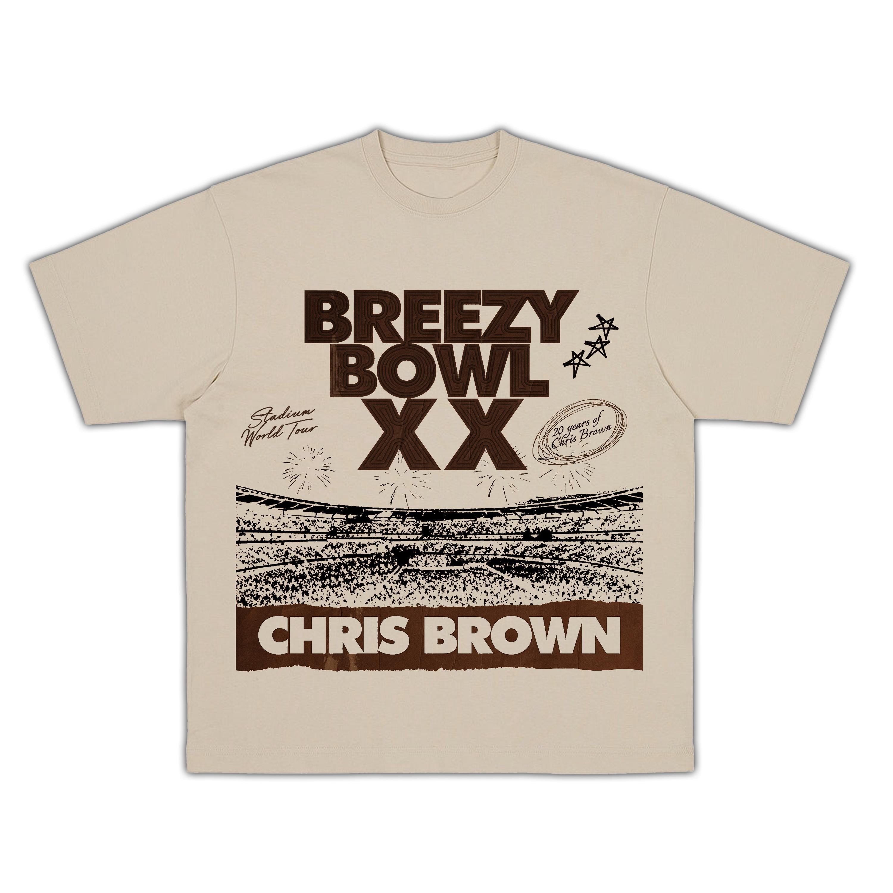 Chris Brown Breezy Bowl XX Tour T-Shirt, Chris Brown Album Shirt, Chris ...