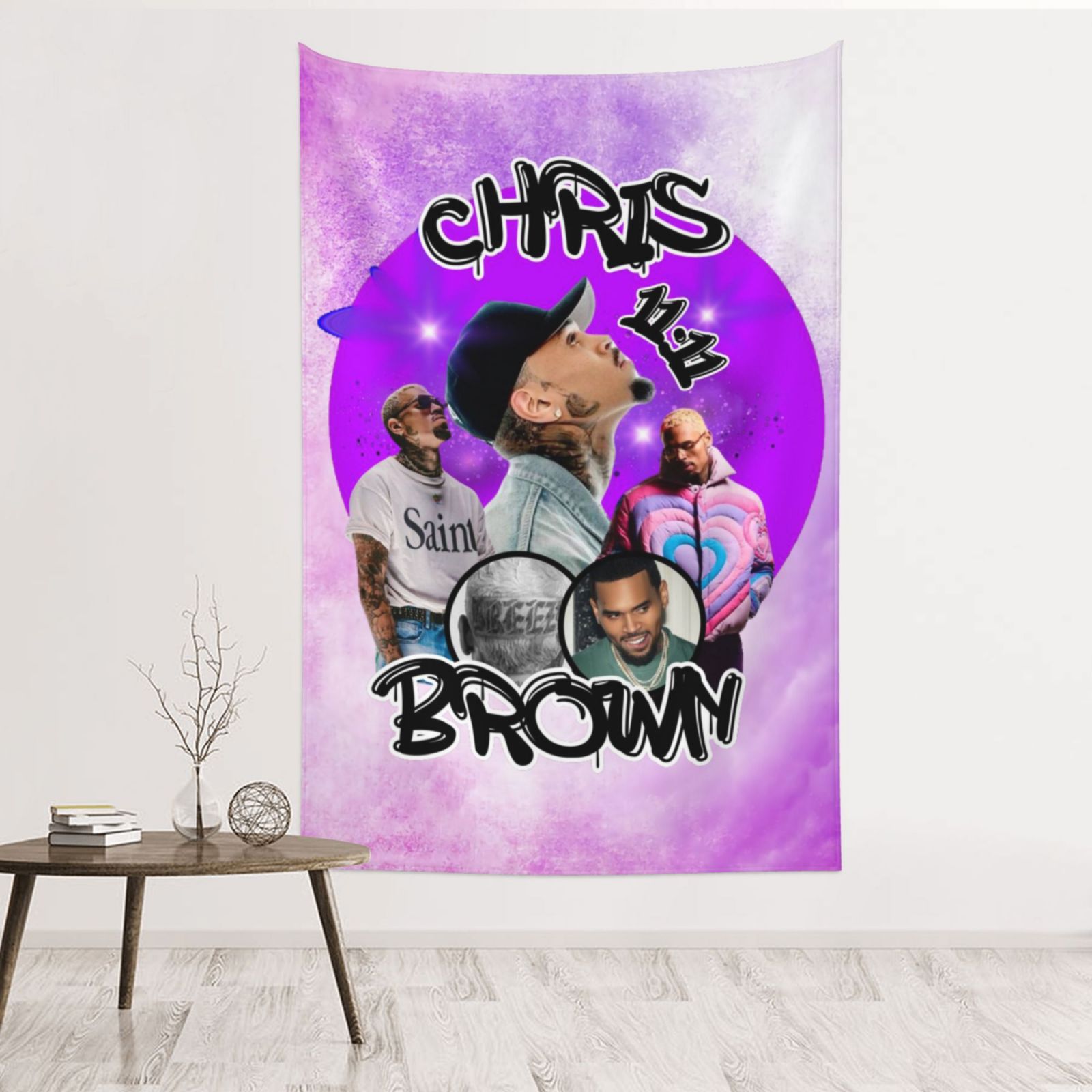Chris Brown Breezy Bowl XX Wall Tapestries for Bedroom Aesthetic Living ...