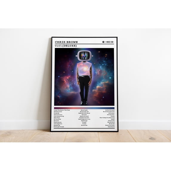 Chris Brown Poster 11:11 Deluxe Poster Album Poster Prints Wall Decor ...