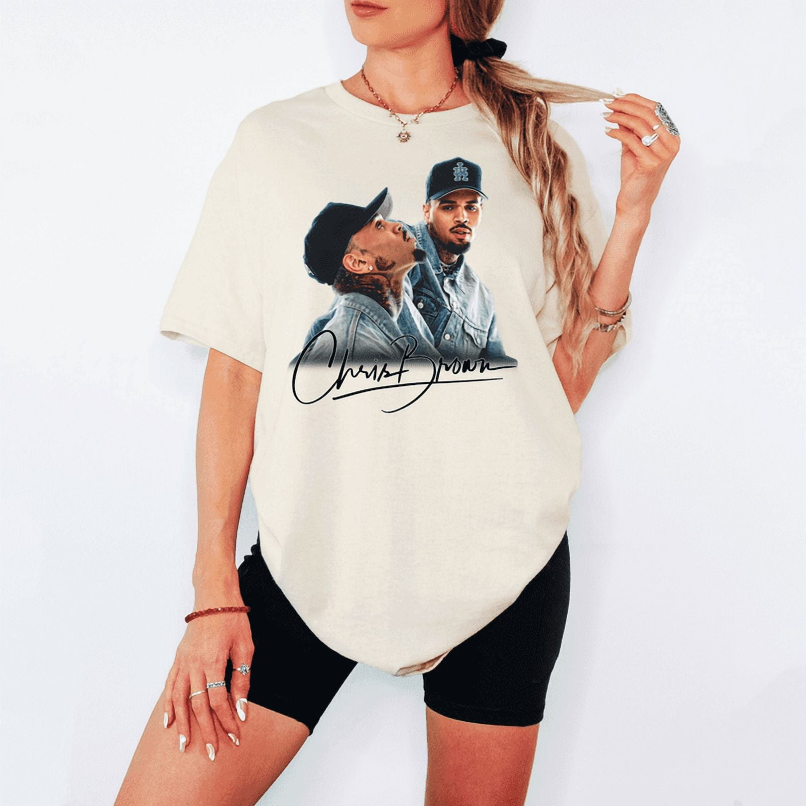 Chris Brown Signature Graphic T-Shirt - Breezy Bowl Tour Merch - Hip ...