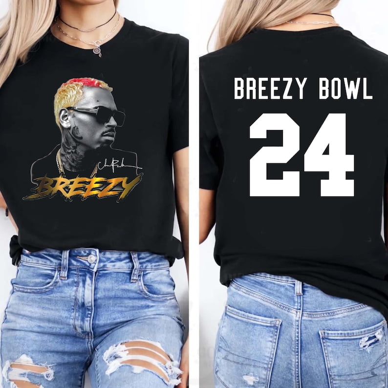 Chris Brown Tour Shirt, 2025 Chris Brown Tour Breezy Bowl XX T-Shirt ...