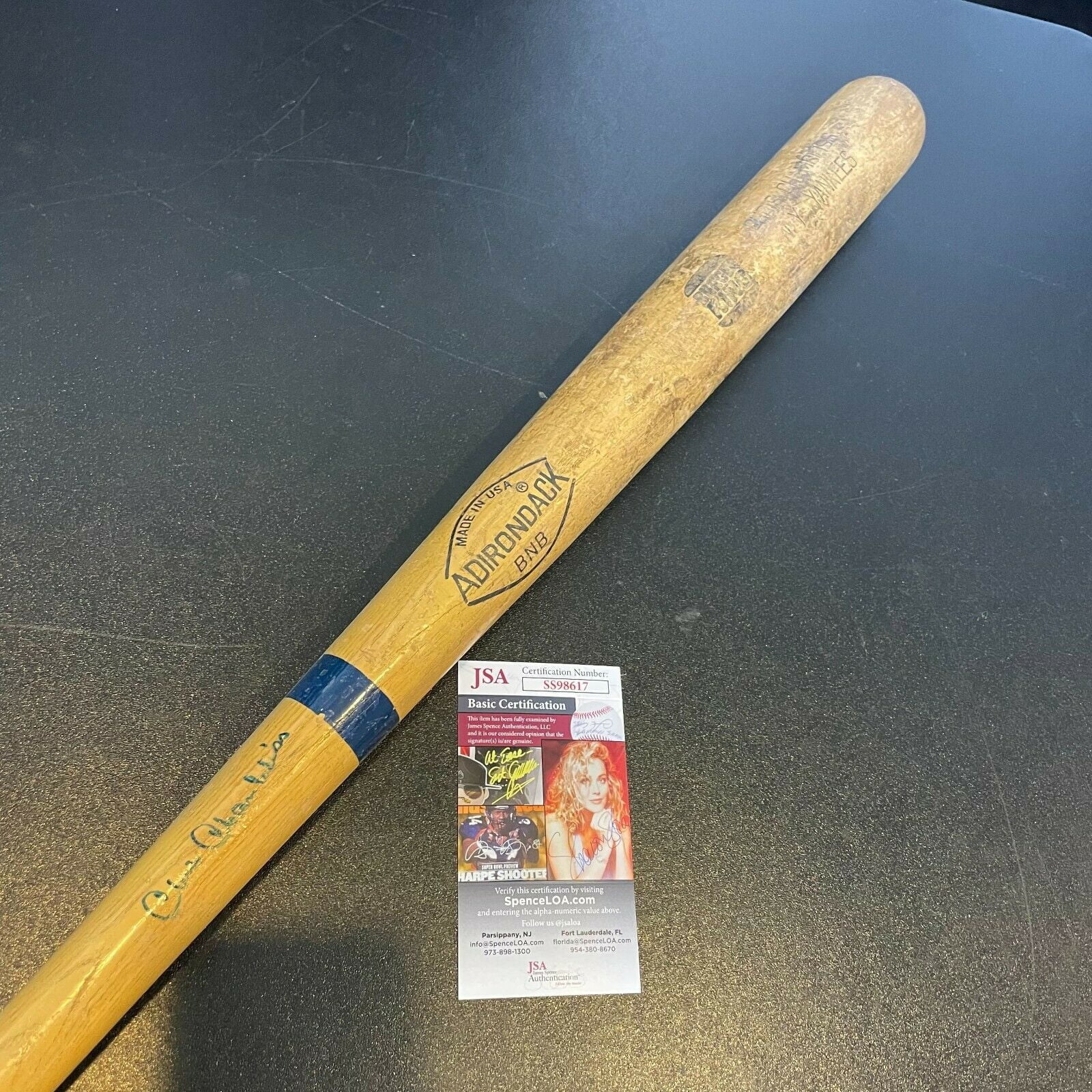 Chris Chambliss Signed 1970's Yankee Stadium Bat Day Baseball Bat JSA ...