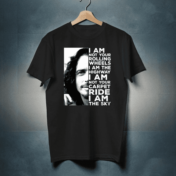 Chris Cornell I Am The Highway Shirt Classic Black Unisex S-234XL ...