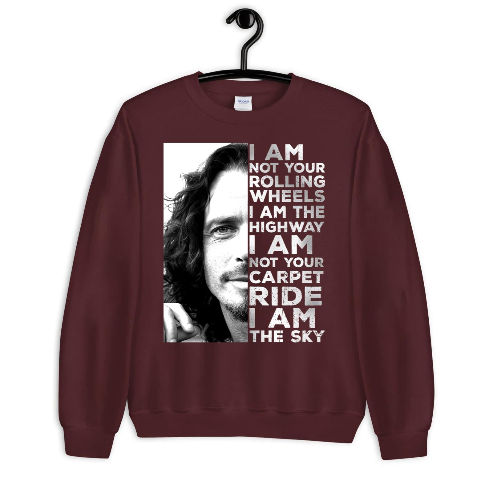Chris Cornell I am not your rolling wheels I am the highway Men S-4XL ...