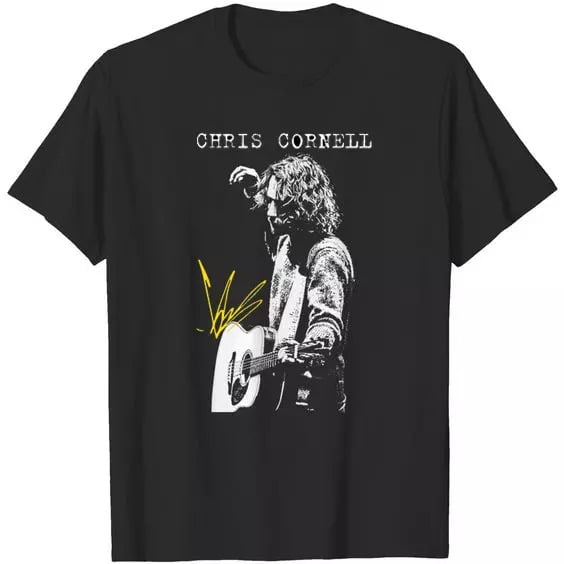 Chris Cornell Signature Tee Shirt Men Women Short Sleeve All Size S To