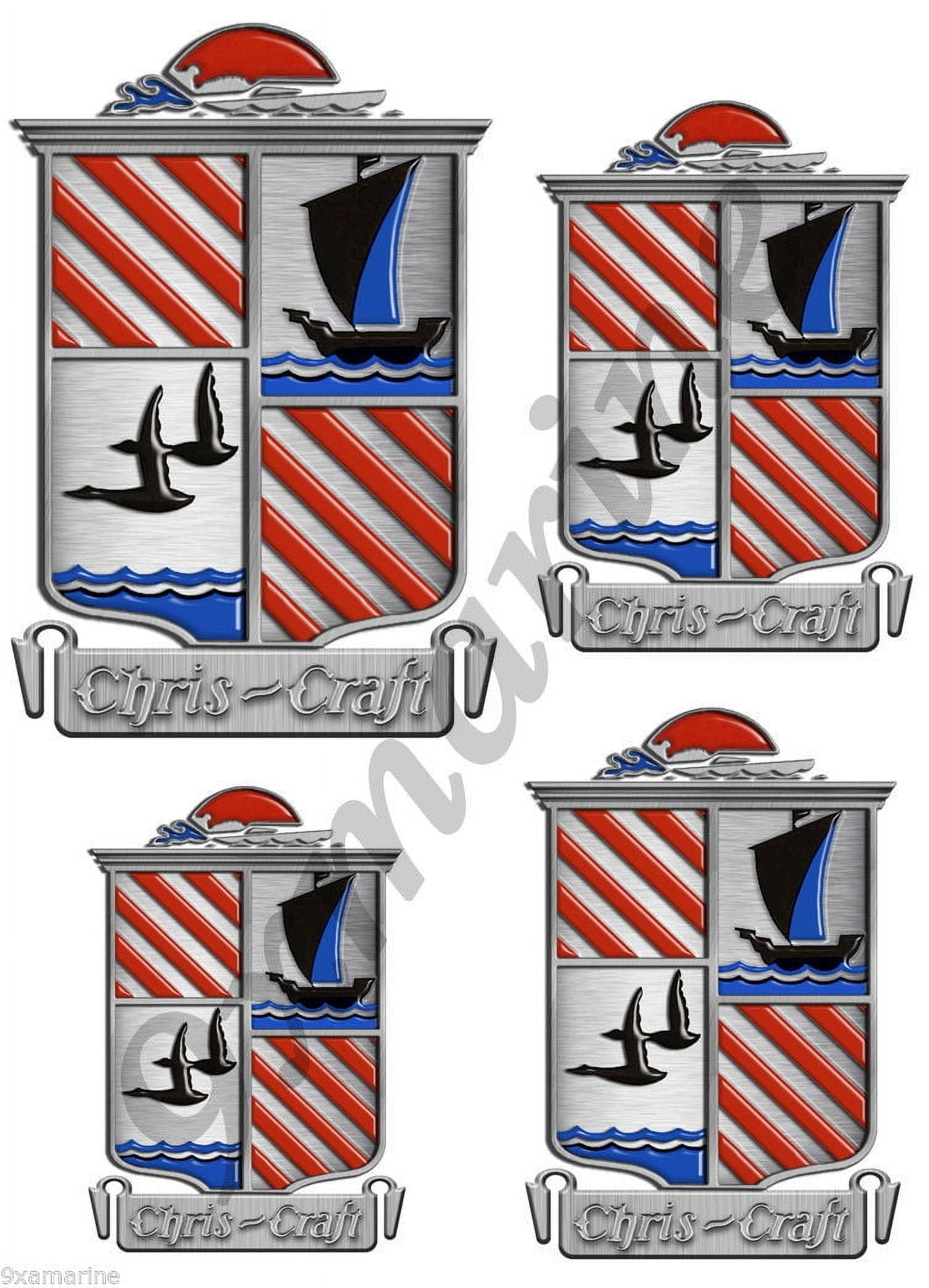 Chris Craft Crest Stickers for Restoration Project - Walmart.com