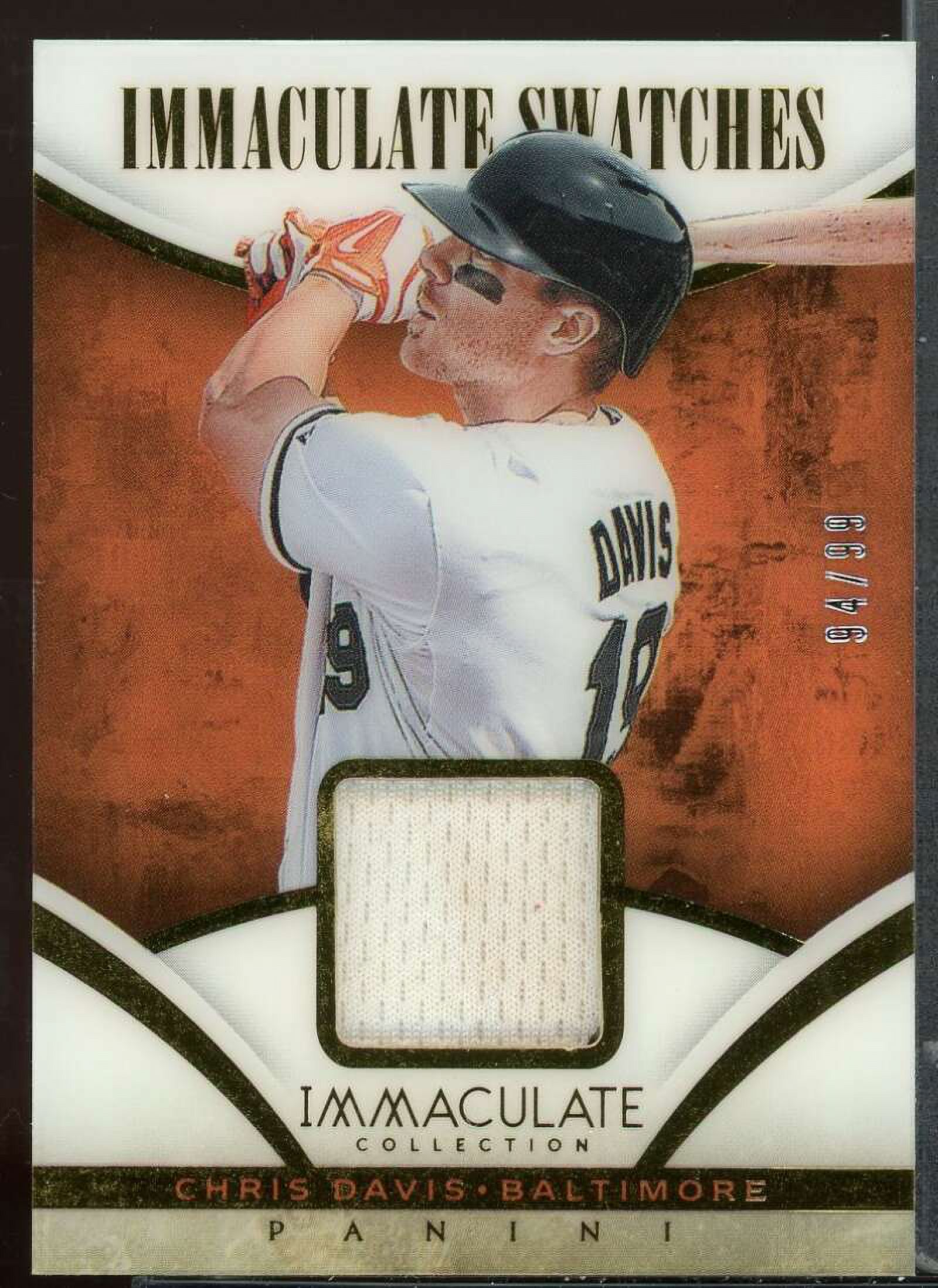 Chris Davis Card 2014 Immaculate Collection Immaculate Swatches #23 /99 ...