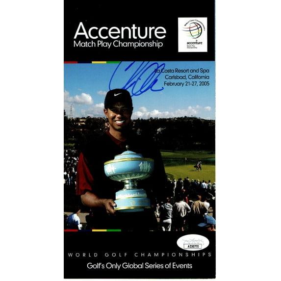 Chris DiMarco Signed Autographed Program 2005 Accenture Match Play JSA ...
