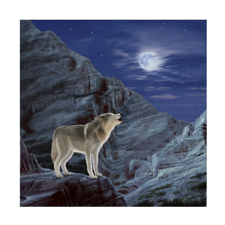 Wolf Full Moon Drawing Wolf Moon 🌕🐺 The First Full Moon Of 2025