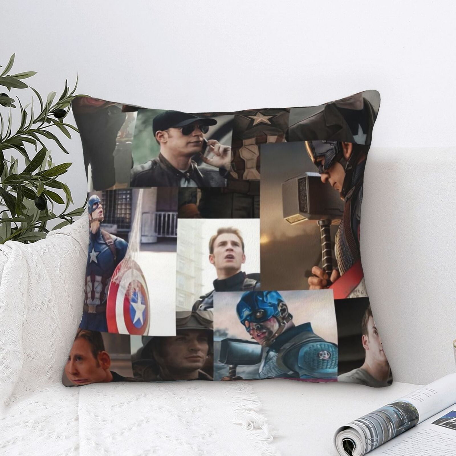 Chris Evans Anime Pillow Covers Decorative Plush Pillowcases Covers For ...