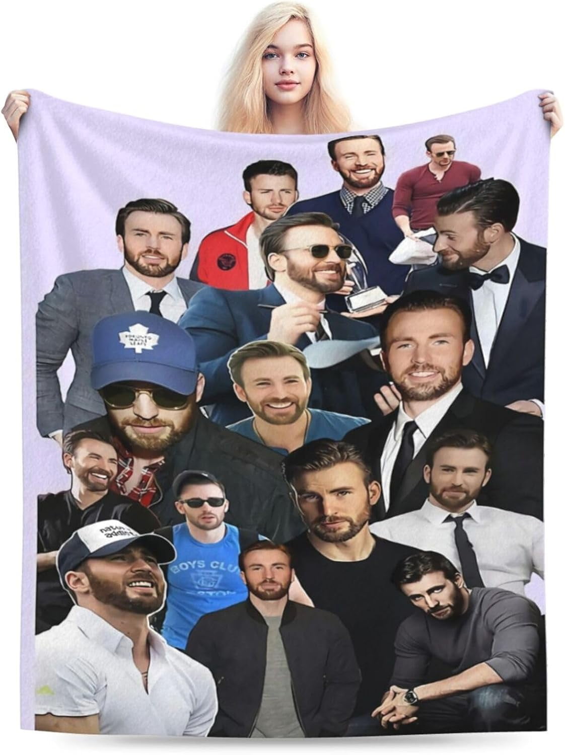 Chris Evans Blanket Soft and Warm Lightweight Fluffy Throws Blankets ...