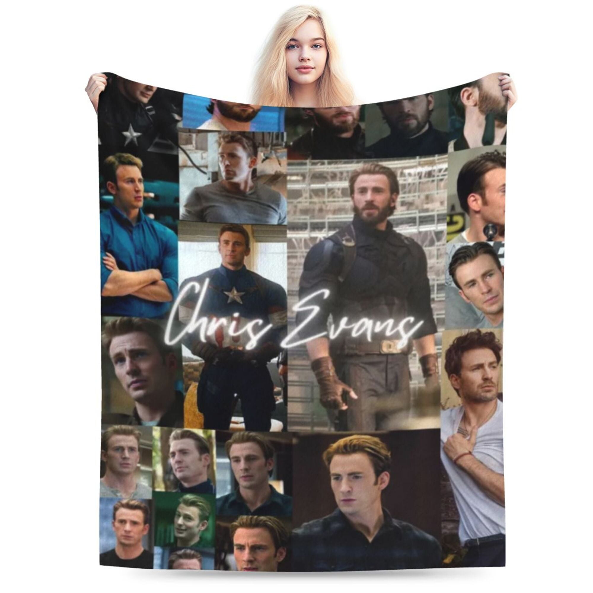Chris Evans Blanket, Super Soft Throw Blanket For Couch Sofa Bed, Cozy ...