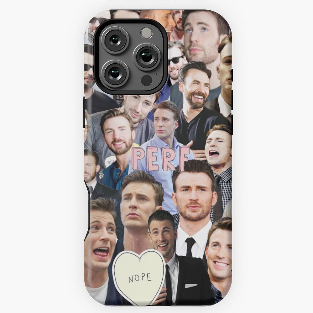 Chris Evans Collage Actor Fan Art Phone Case for iPhone 16 15 14 13 12 ...