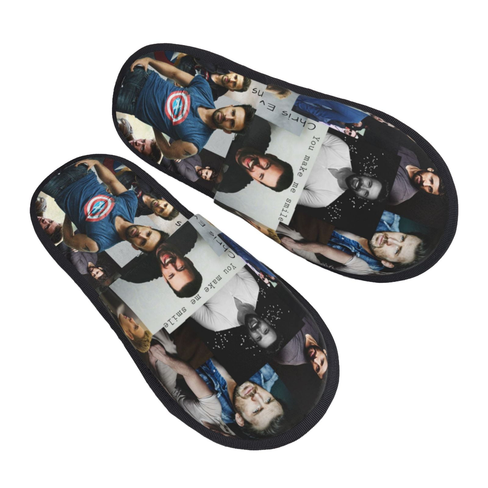 Chris Evans Furry Slippers For Men Women Fuzzy House Slippers Winter ...