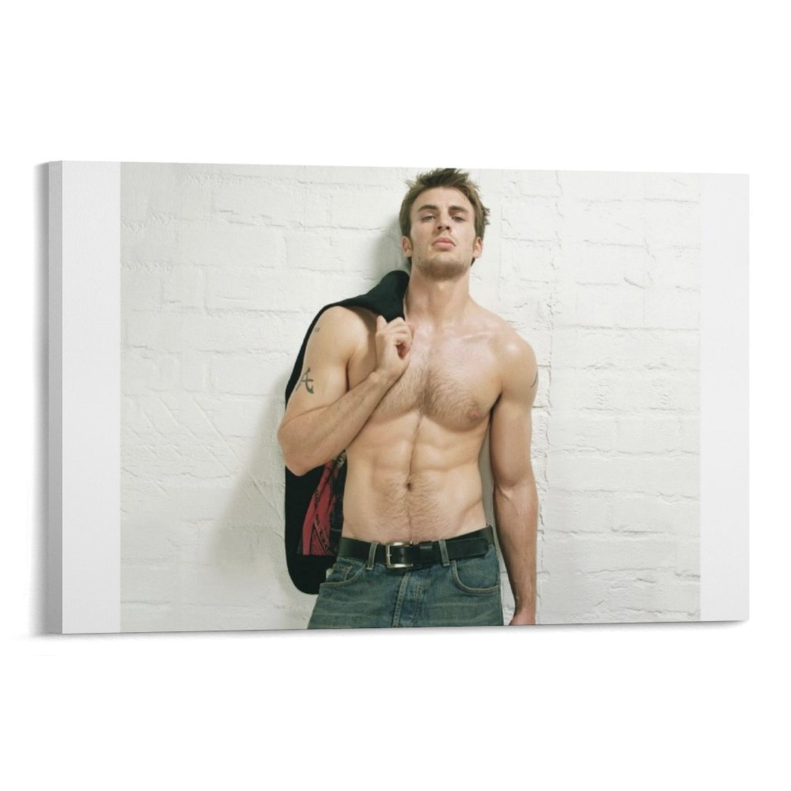 Chris Evans Hot Actor American Poster Canvas Poster Wall Art Picture ...