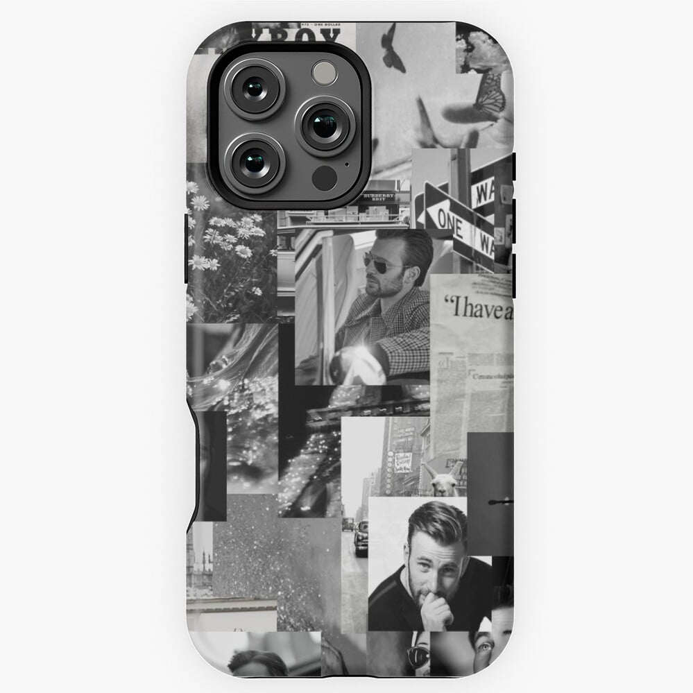 Chris Evans Light Grey Edit Actor Phone Case for iPhone 16 15 14 13 12 ...