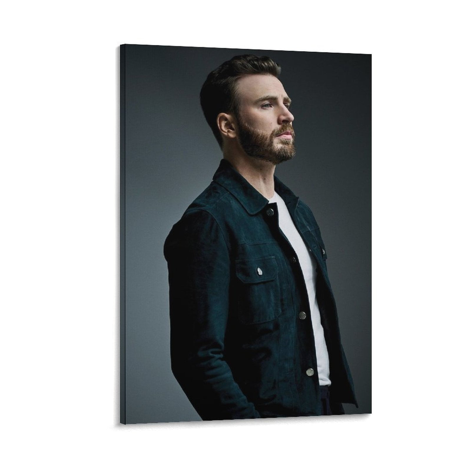 Chris Evans Poster Hot American Actor Canvas Poster Wall Art Picture Prints Hanging Photo Gift ...