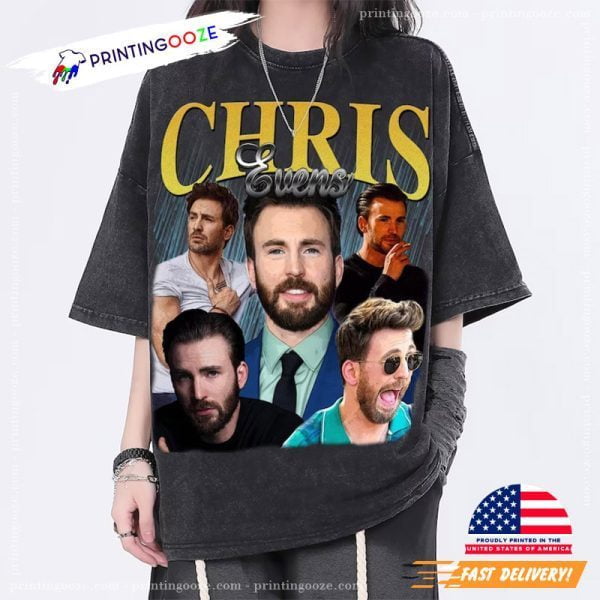 Chris Evans Vintage Basic T-shirt - Walmart.com