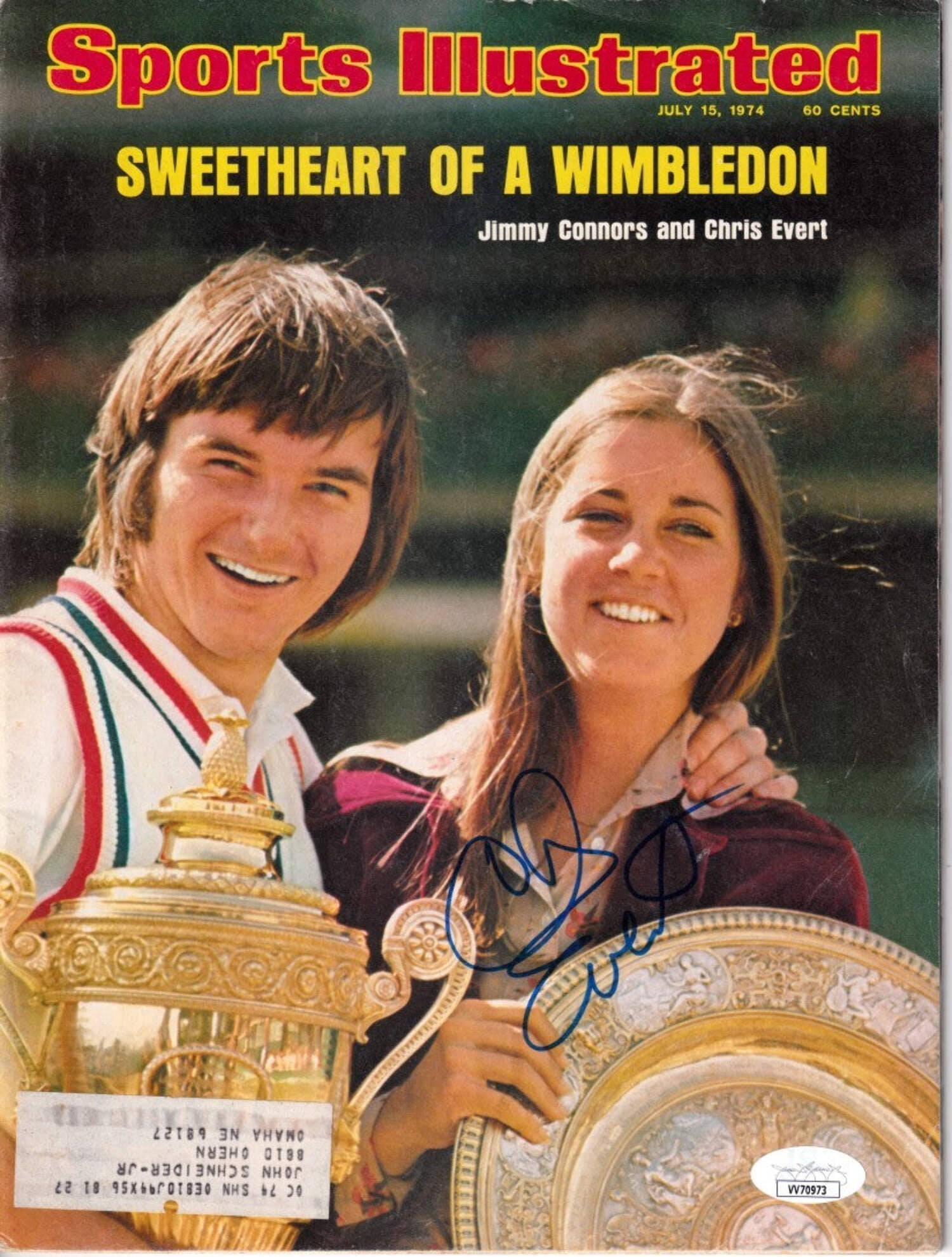 Chris Evert autographed 1974 Wimbledon Sports Illustrated JSA - Walmart.com