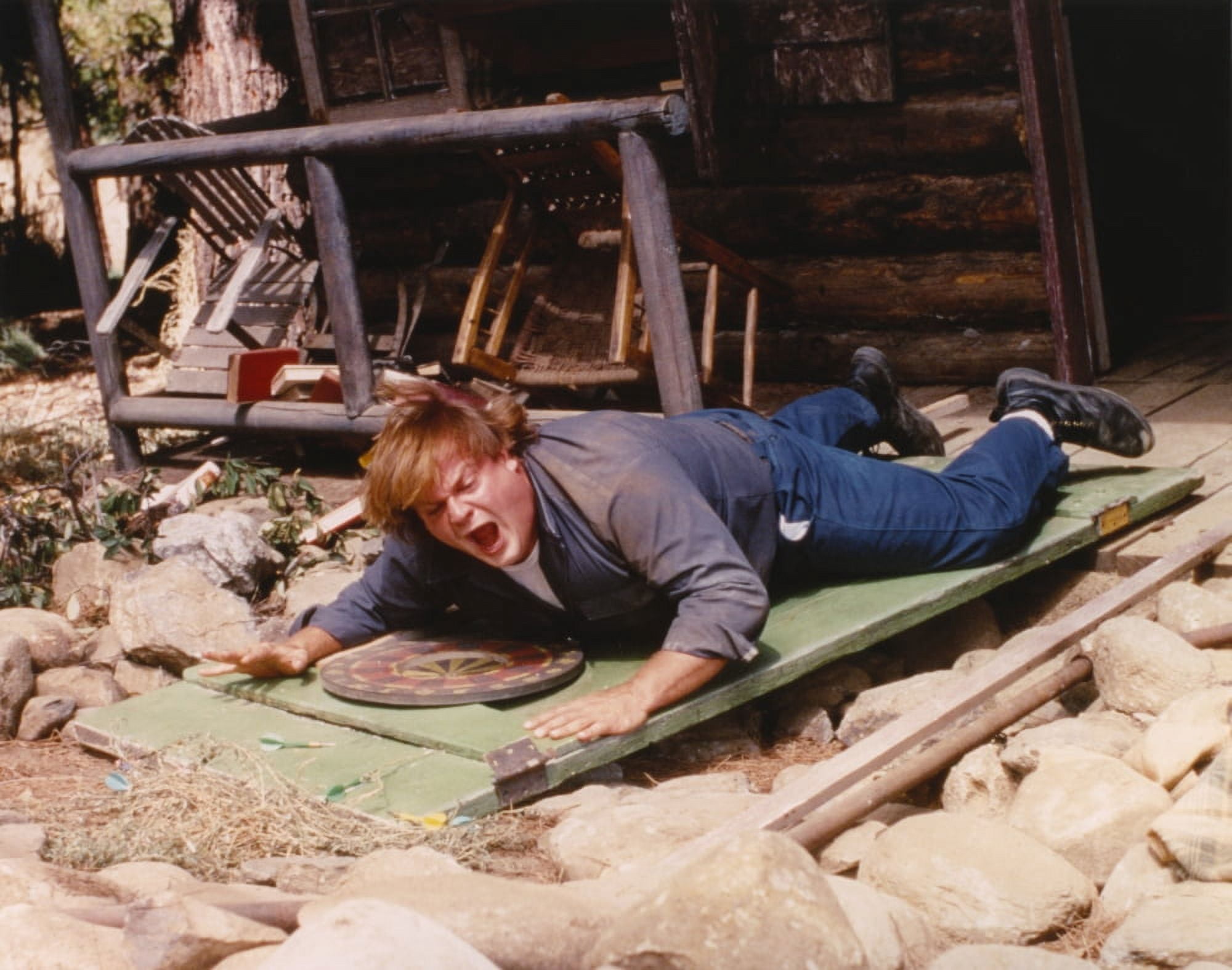 Chris Farley Lying wearing Blue Jacket Photo Print (8 x 10) - Walmart.com