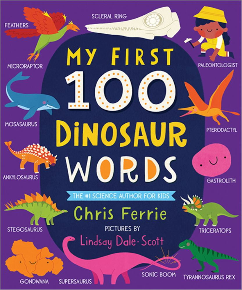 My First 100 Dinosaur Words (Board Book) - Walmart.com