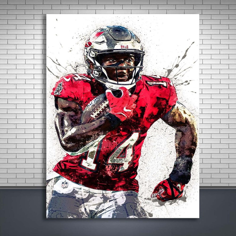 Chris Godwin Poster, Buccaneers, sport poster, Man Cave, Kids Room ...