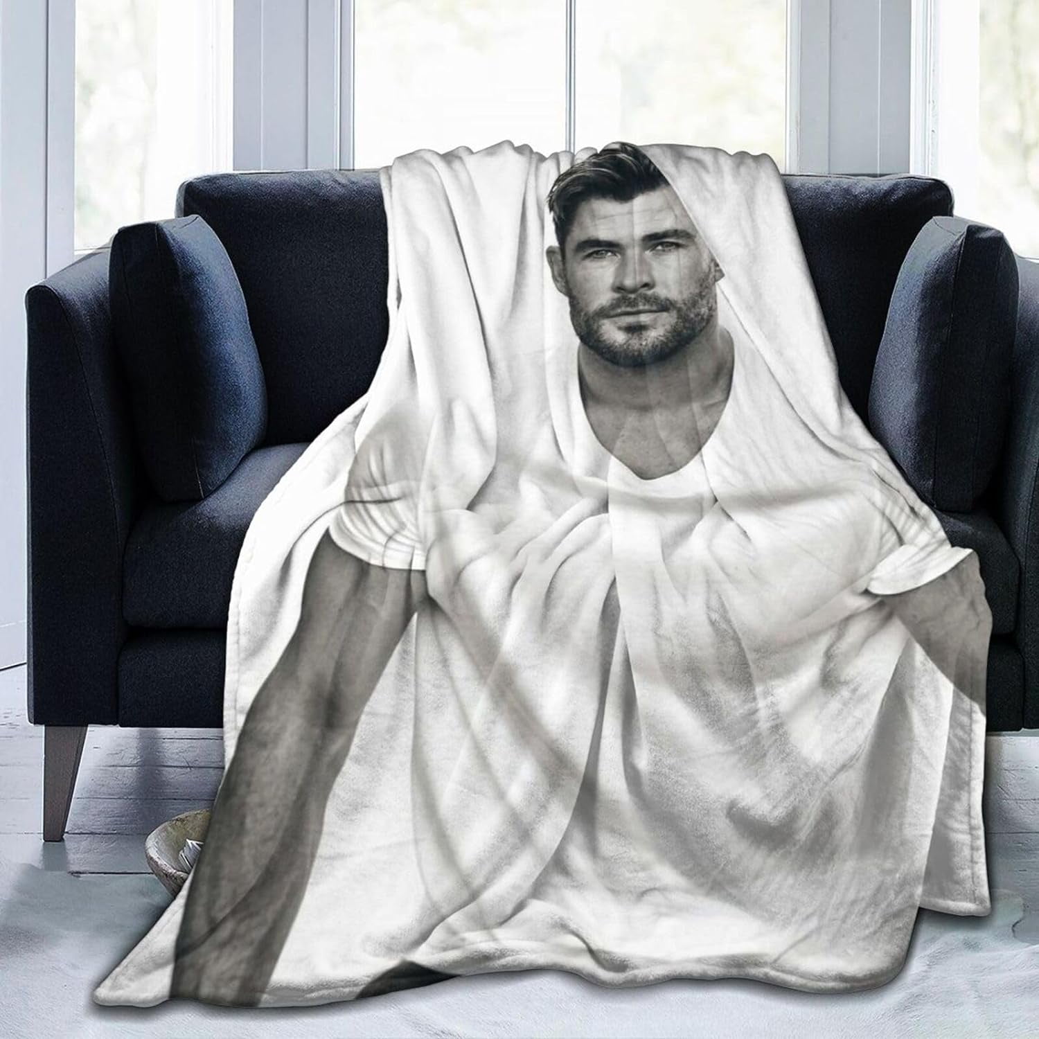 Chris Hemsworth Blanket Bedding Fleece Blanket Soft Throw Blankets ...