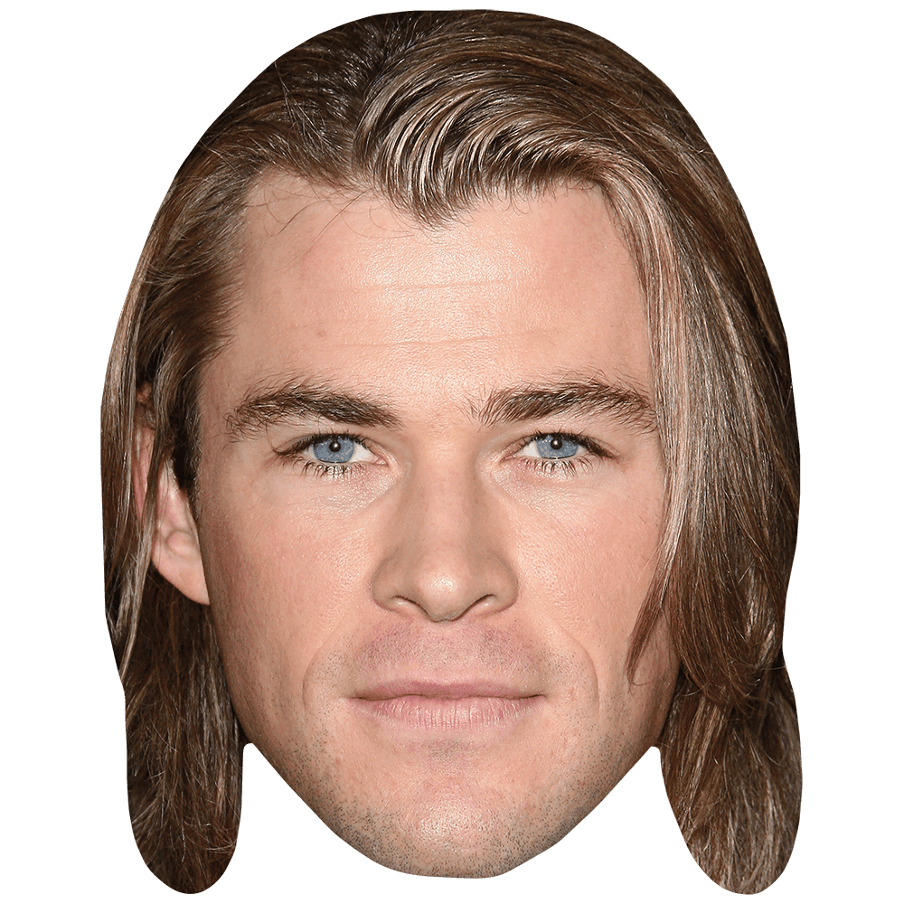 Chris Hemsworth (Long Hair) Celebrity Mask, Flat Card Face, Fancy Dress ...