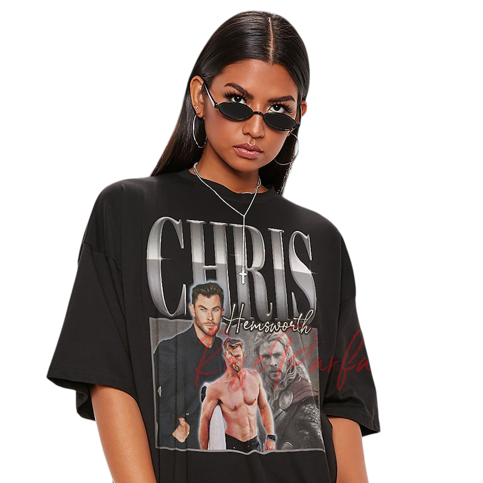 Chris Hemsworth Retro Unisex Classic 2D T-Shirt - Vintage Long Sleeve ...