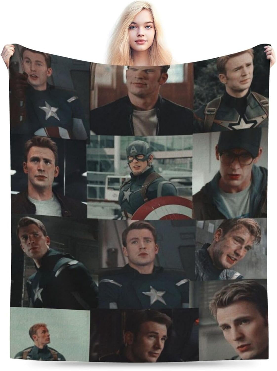 Chris Hemsworth Soft Fleece Plush Throw Chris Evans Fluffy Blanket for ...