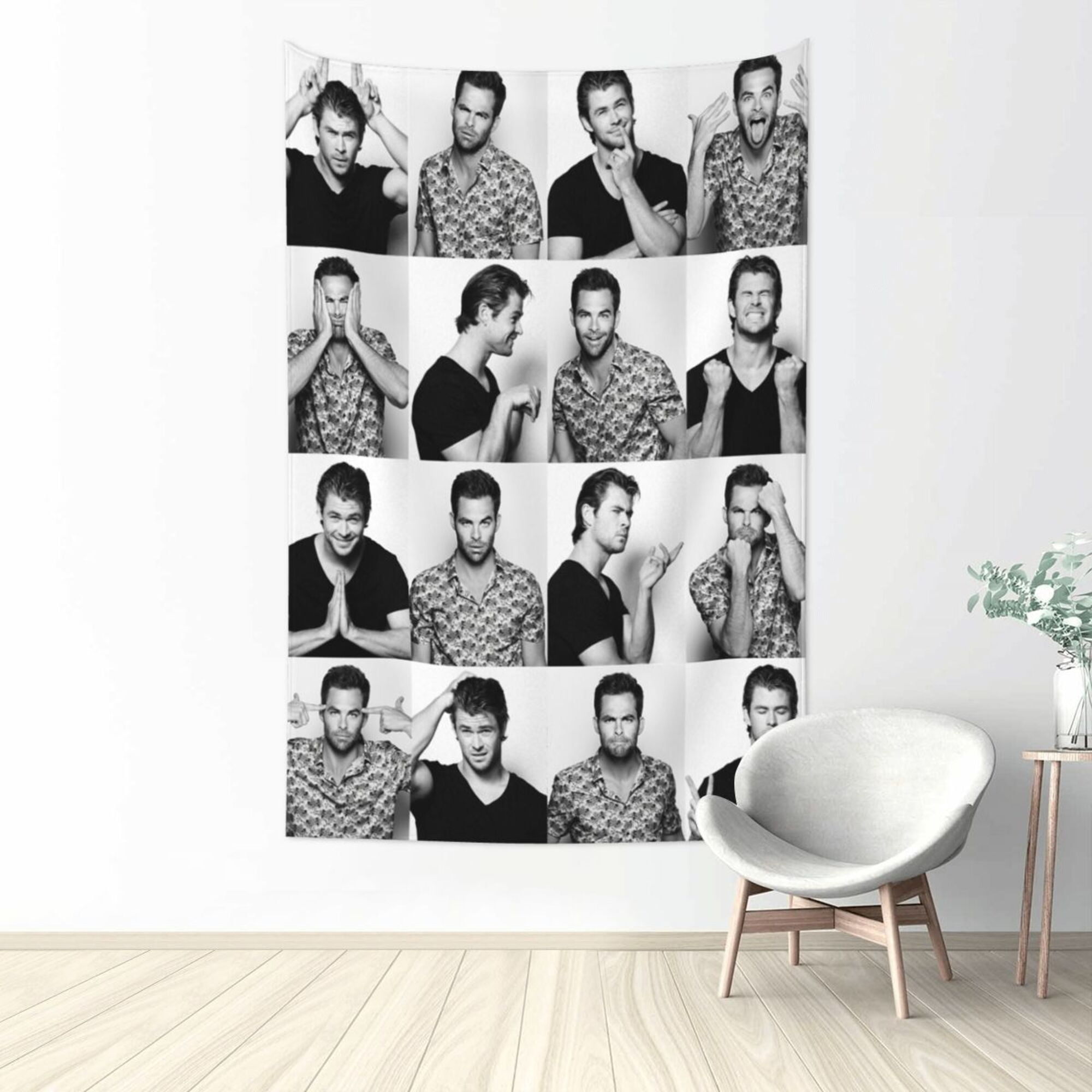 Chris Hemsworth Tapestry Poster Printing Wall Hanging Tapestries Wall ...