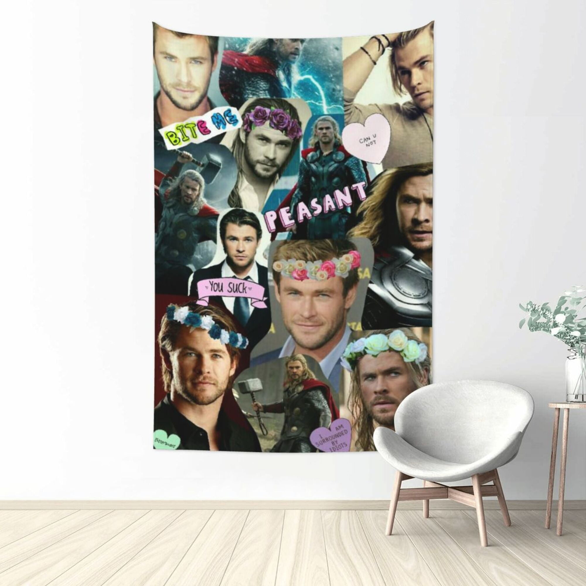 Chris Hemsworth Tapestry Poster Printing Wall Hanging Tapestries Wall ...