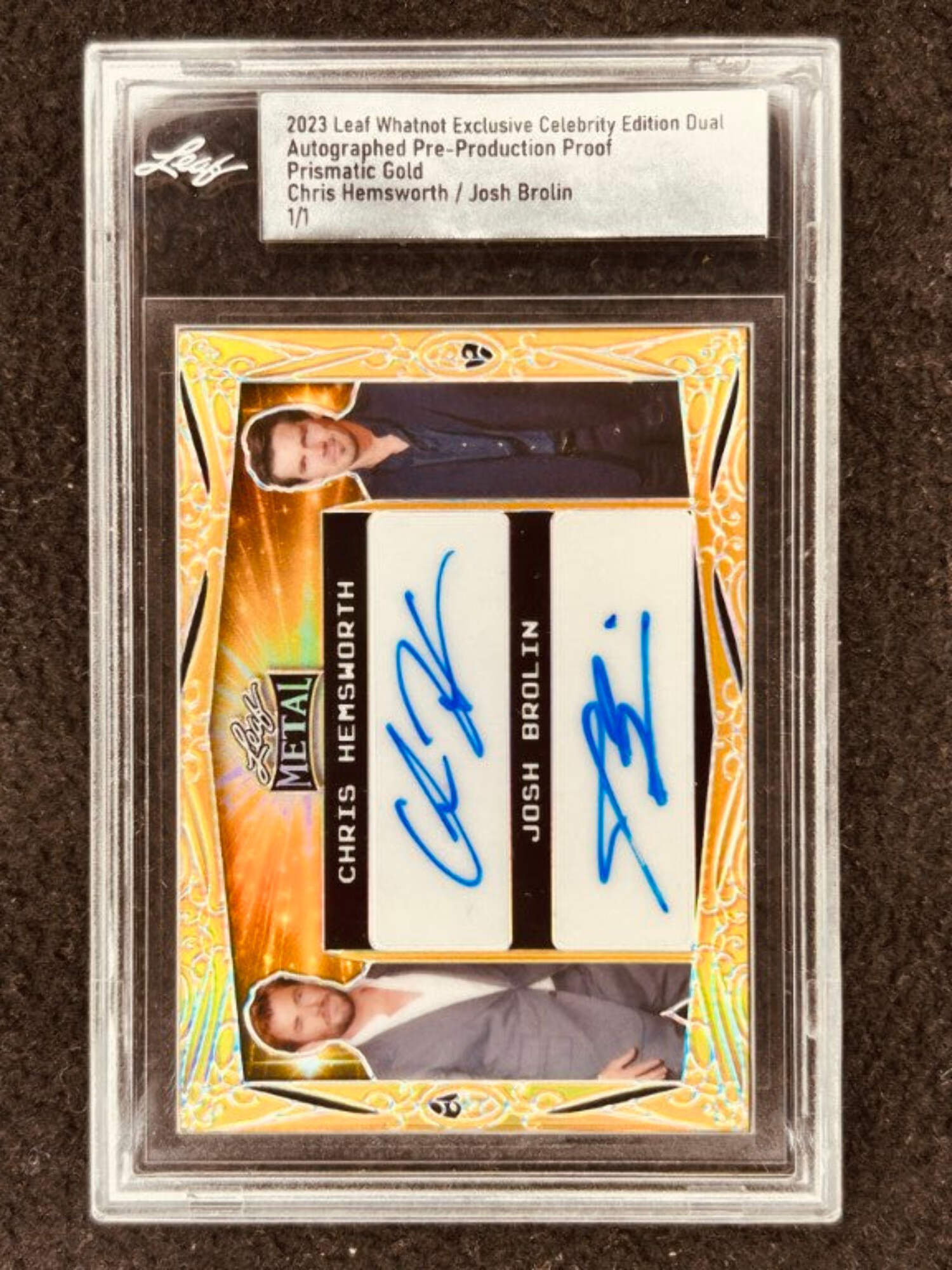 Chris Hemsworth and Josh Brolin (Avengers) certified autograph 2023 ...