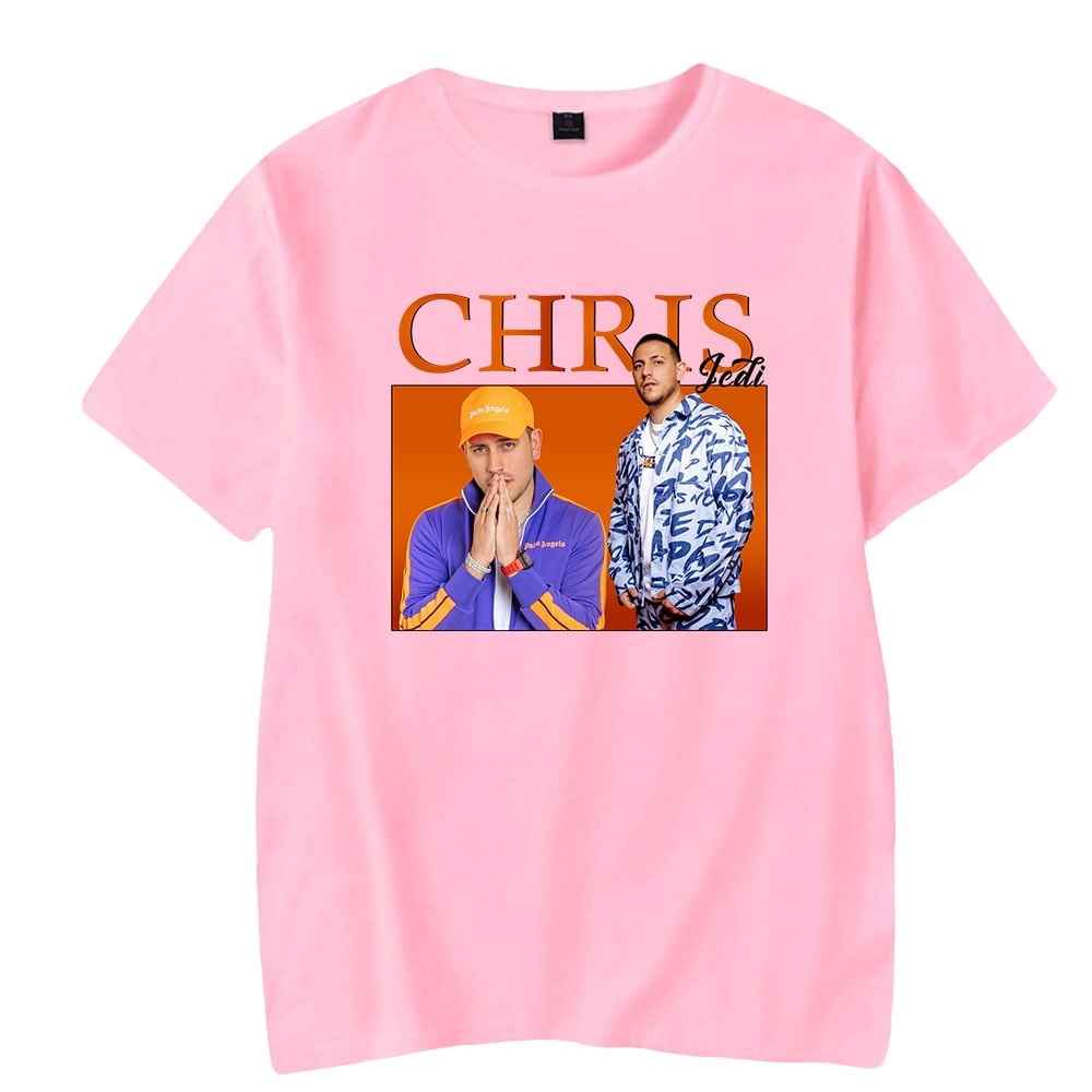 Chris Jedi Merch T-shirt Cool Logo Round Neck Short Sleeves Men And ...