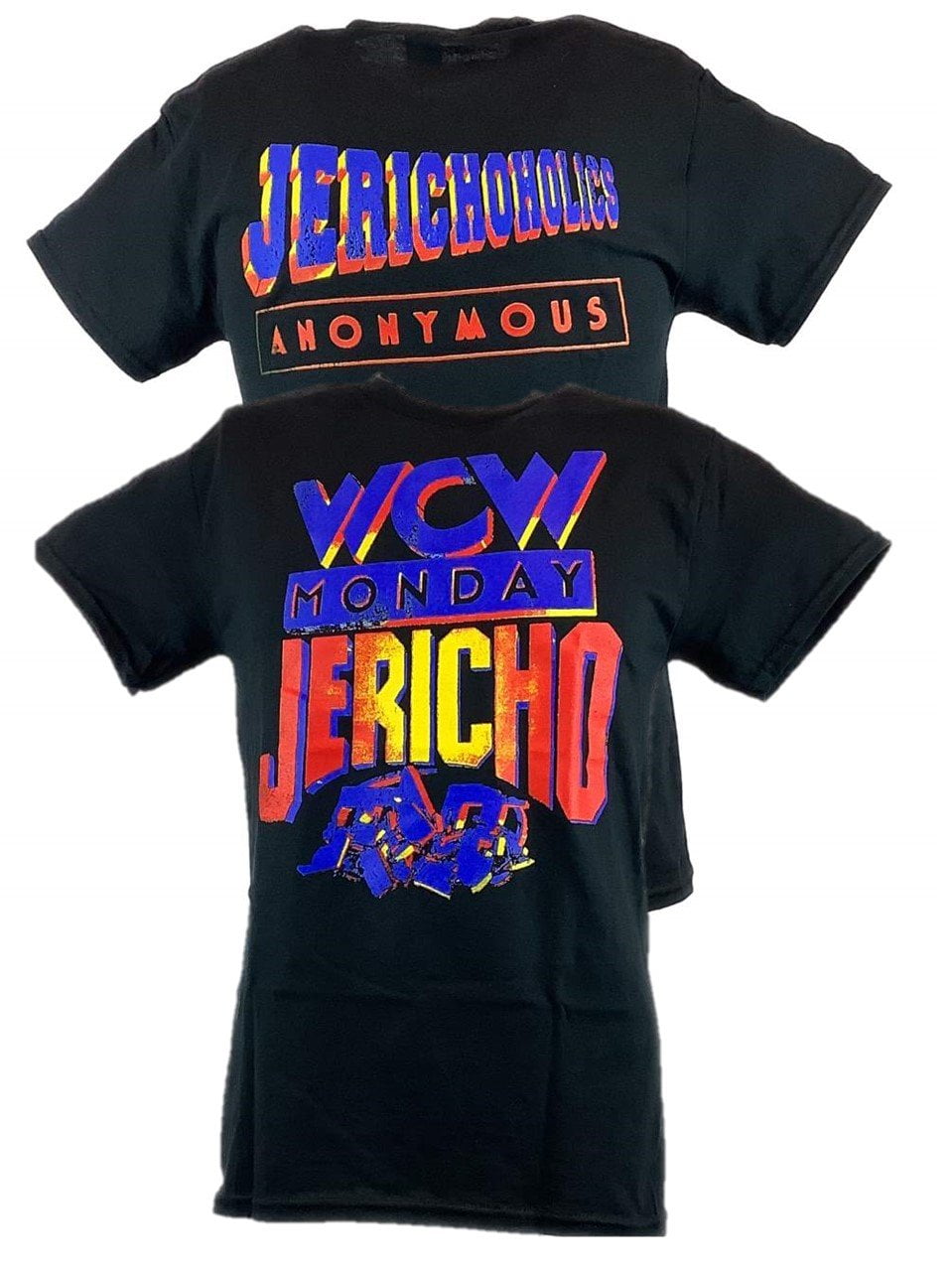 Chris Jericho WCW Monday Night Raw Jericholic Mens Black T-shirt, Size ...