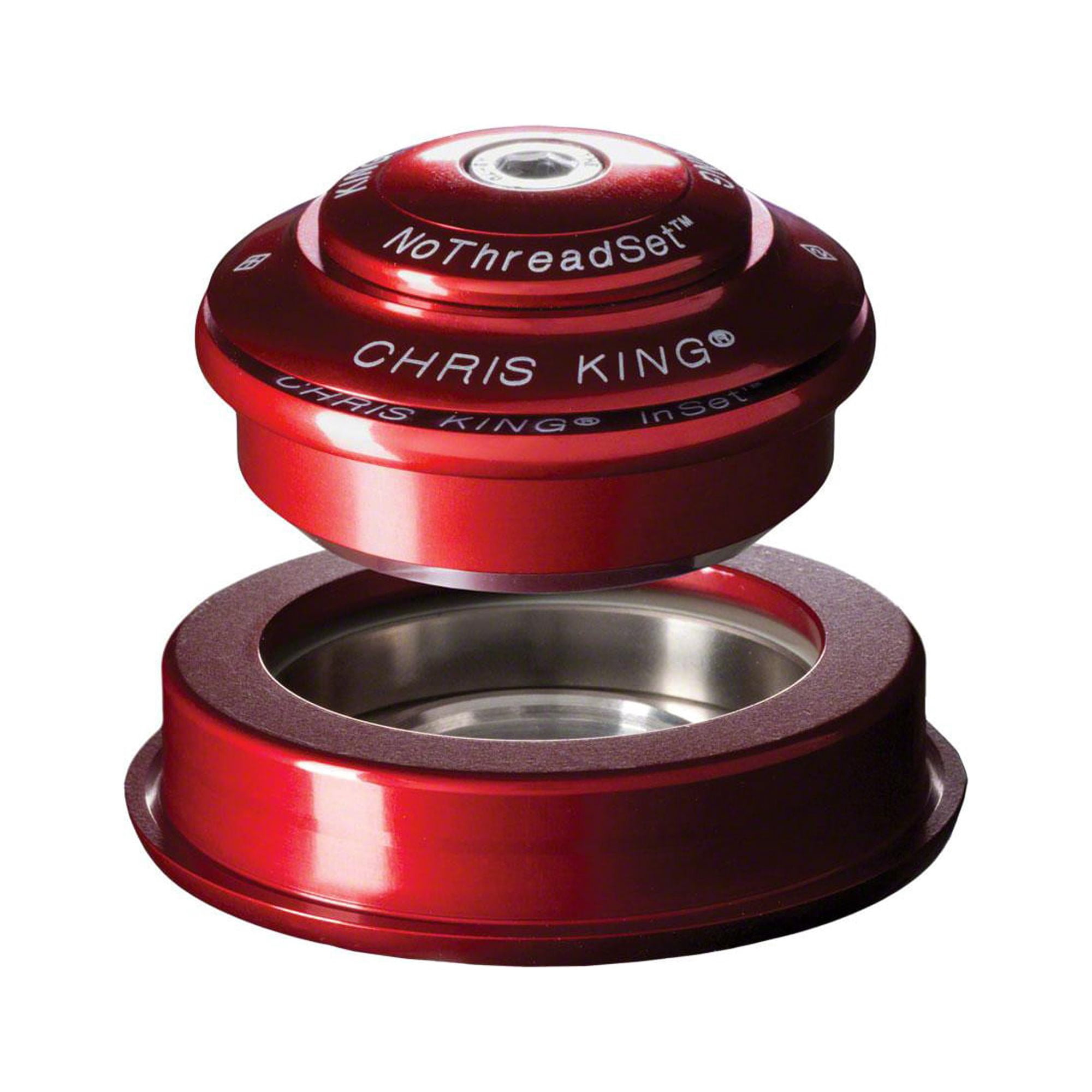 Chris King InSet 2 Headset, 1 1/8-1.5" 44/56mm Red - Walmart.com
