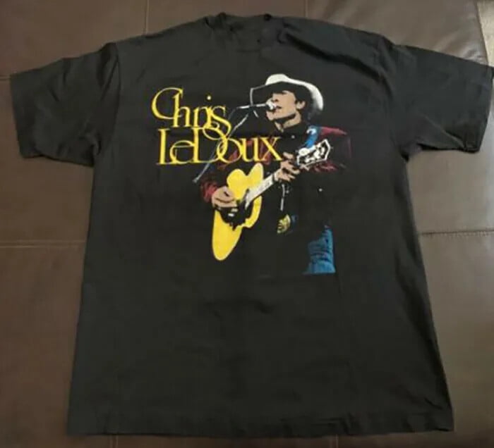 Chris LeDoux Rodeo Rock n Roll Tour 91-92 Black Men S-2345Xl T-shirt ...