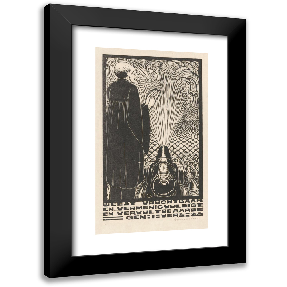 Chris Lebeau 10x14 Black Modern Framed Museum Art Print Titled - Man at ...
