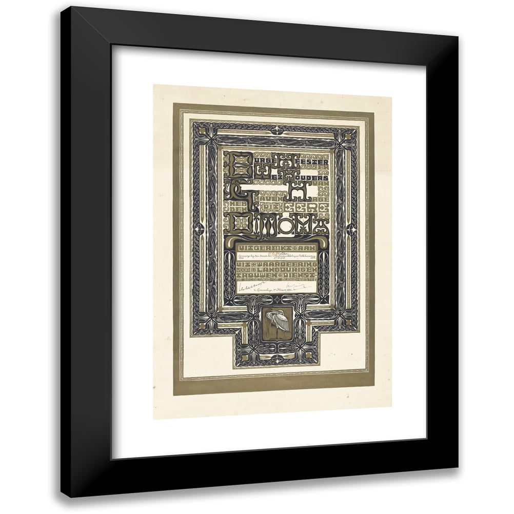 Chris Lebeau 18x24 Black Modern Framed Museum Art Print Titled ...