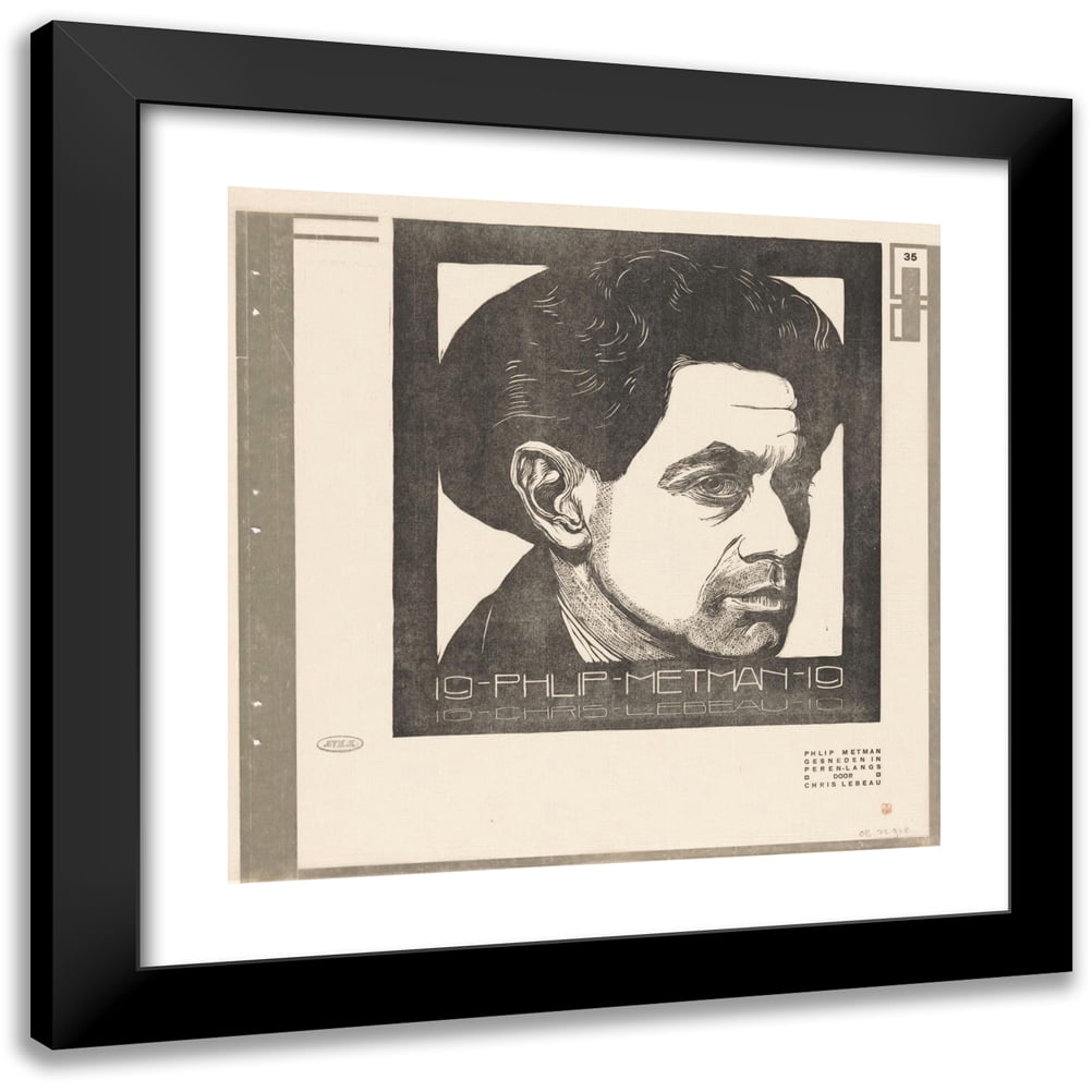 Chris Lebeau 20x20 Black Modern Framed Museum Art Print Titled ...