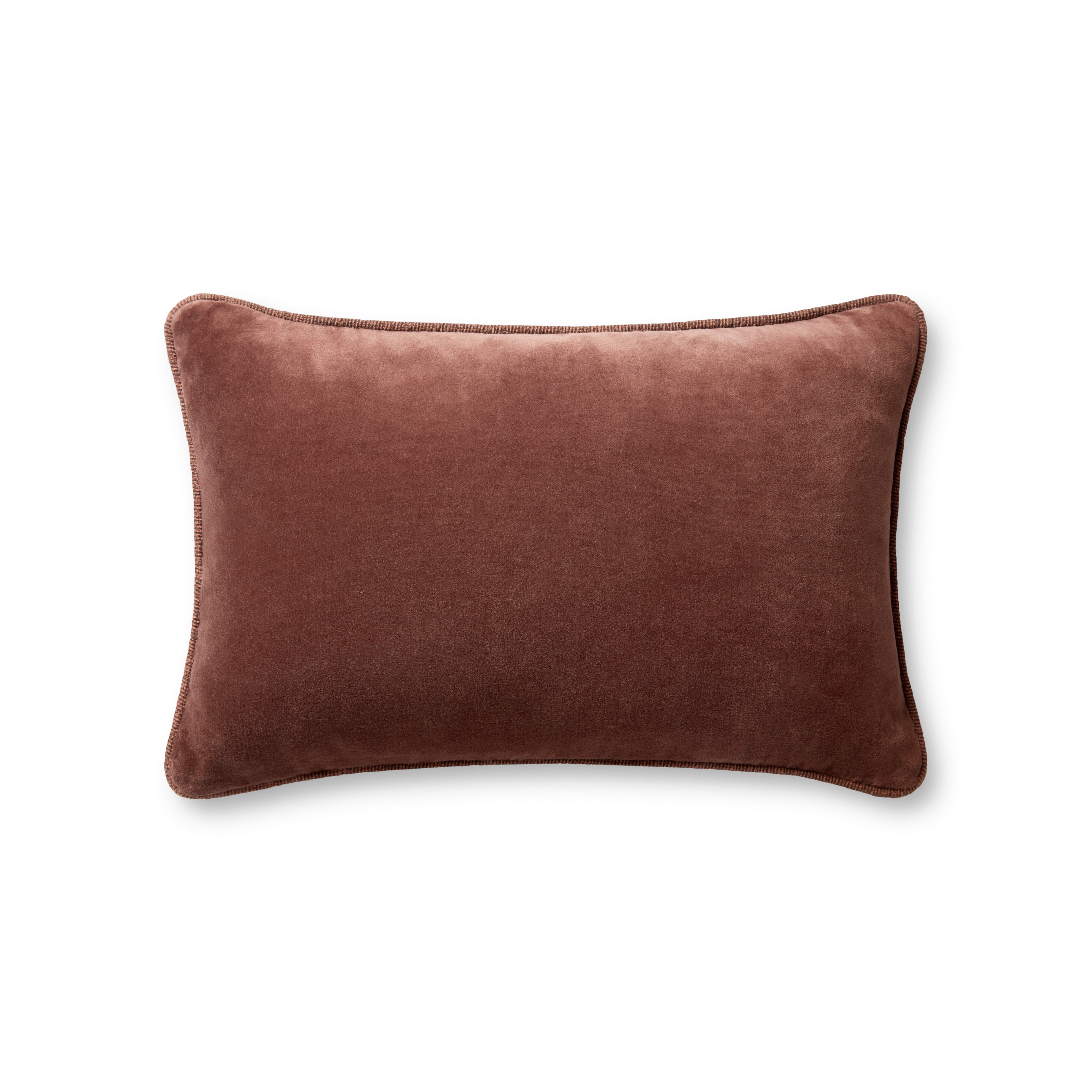 Chris Loves Julia x Loloi Liza Cinnamon 13'' x 21'' Decorative Pillow ...