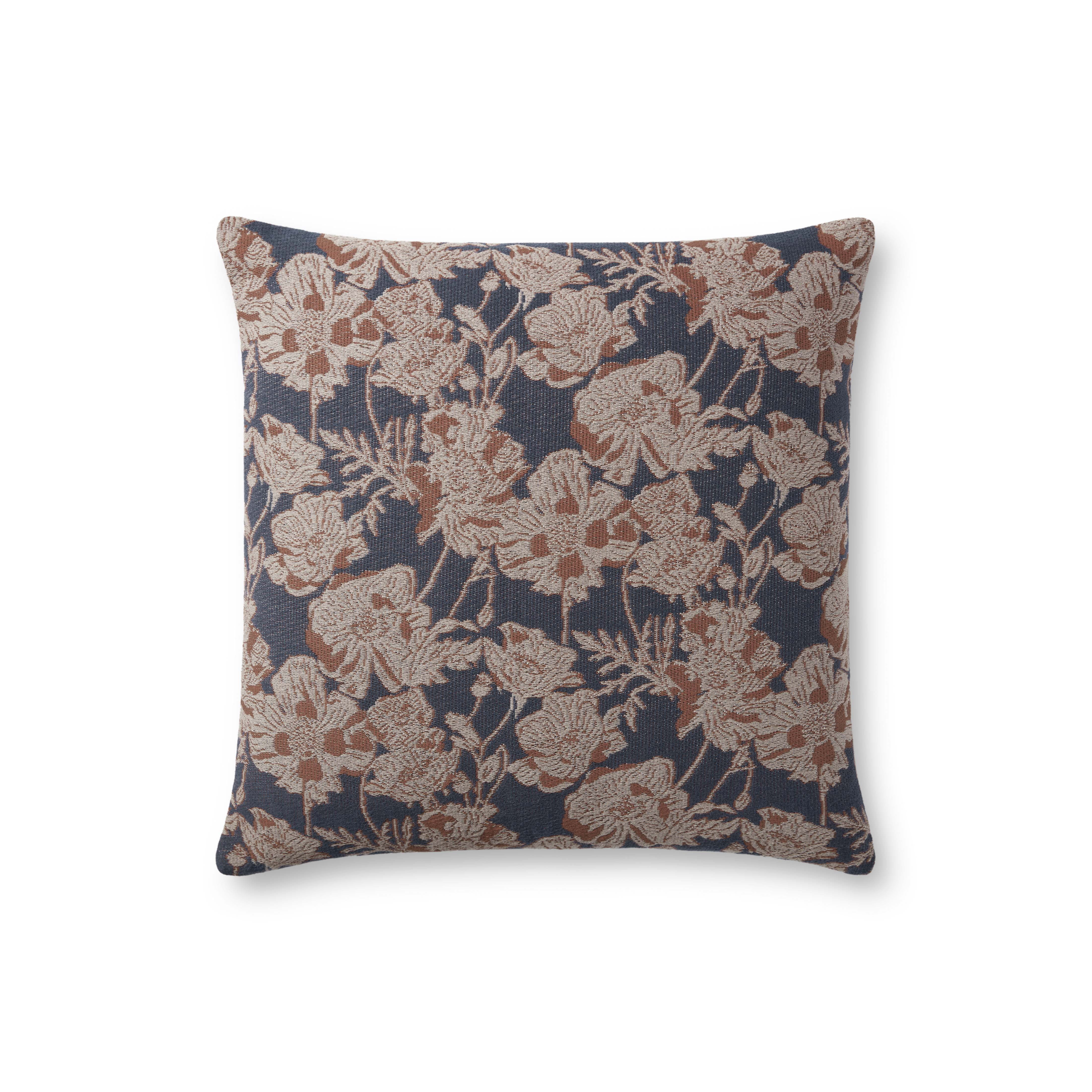 Chris Loves Julia x Loloi Matilda Navy / Clay 18'' x 18'' Decorative ...