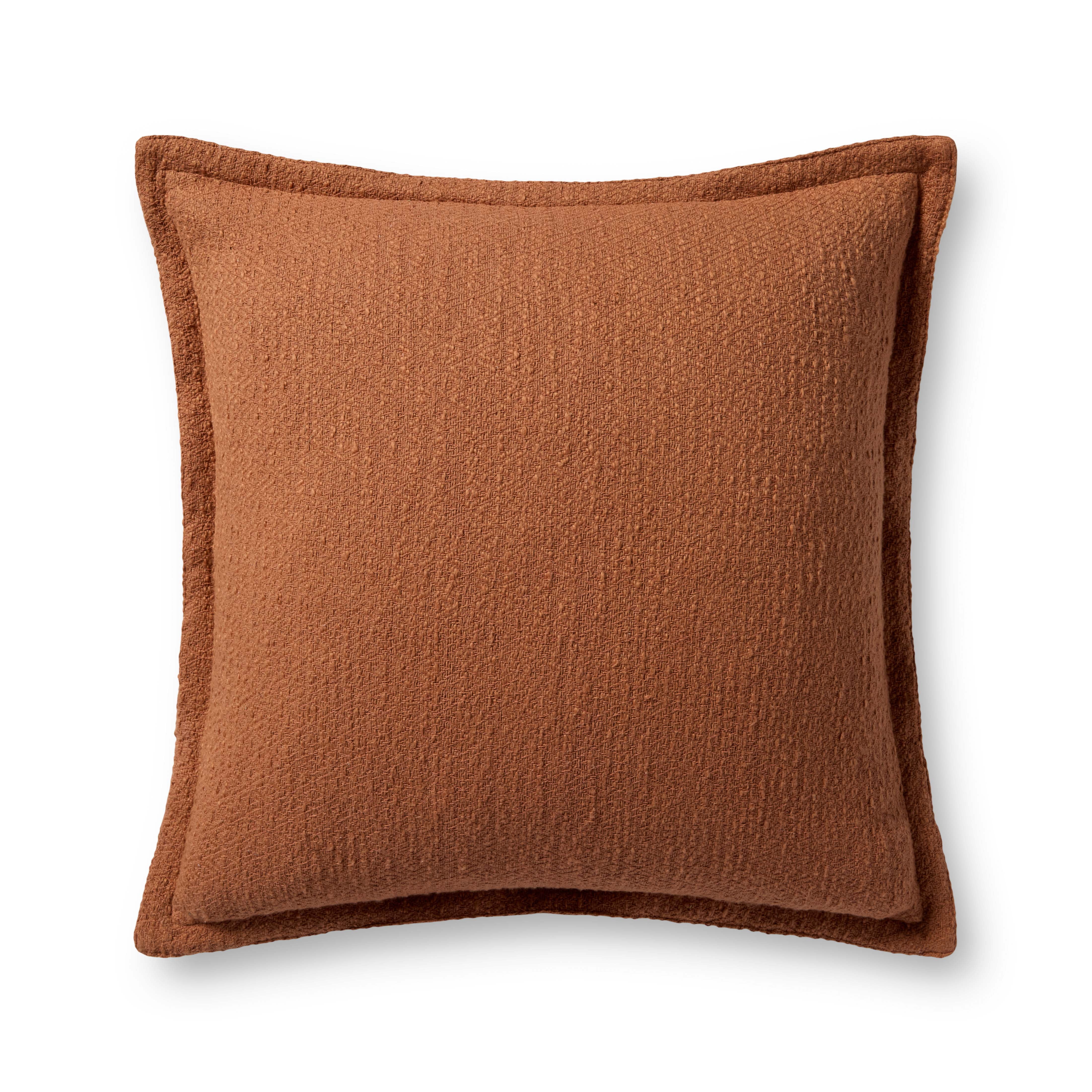 Chris Loves Julia x Loloi Morris Orange 22'' x 22'' Decorative Pillow ...