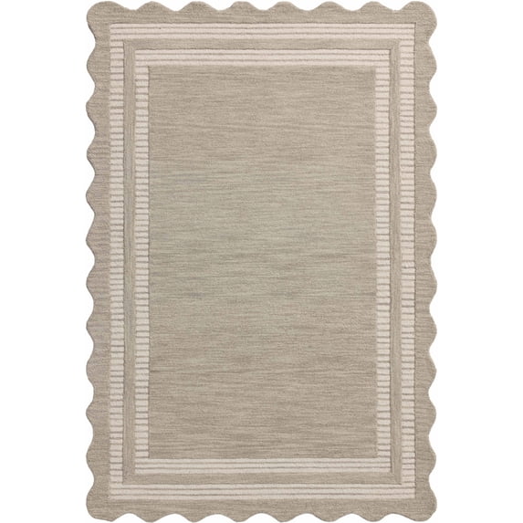 Chris Loves Julia x Loloi Scottie Fog / Ivory 2'-3" x 3'-9" Runner Rug ...