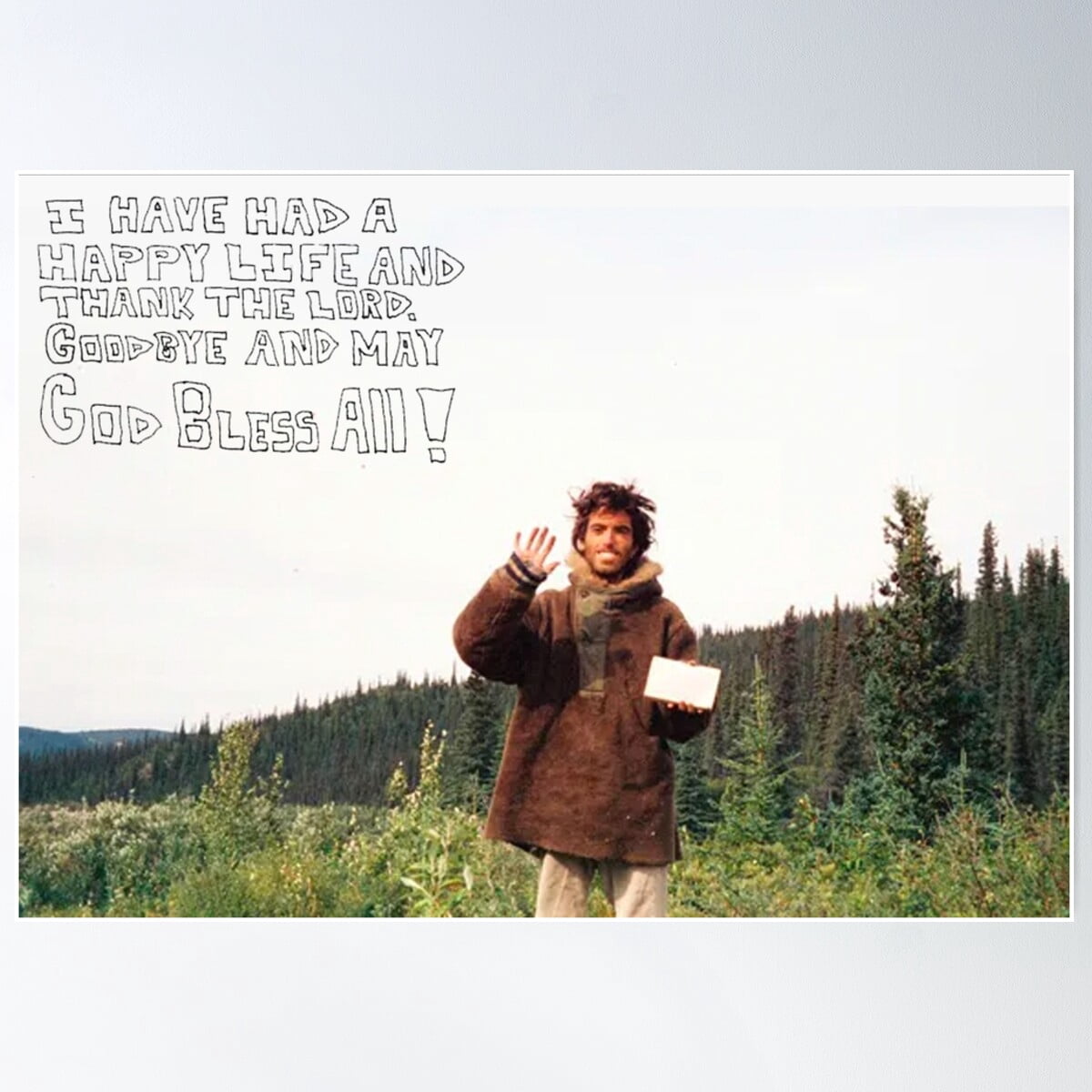 Chris McCandless 'Into The Wild' poster Poster, 24x36 UNFRAMED ...