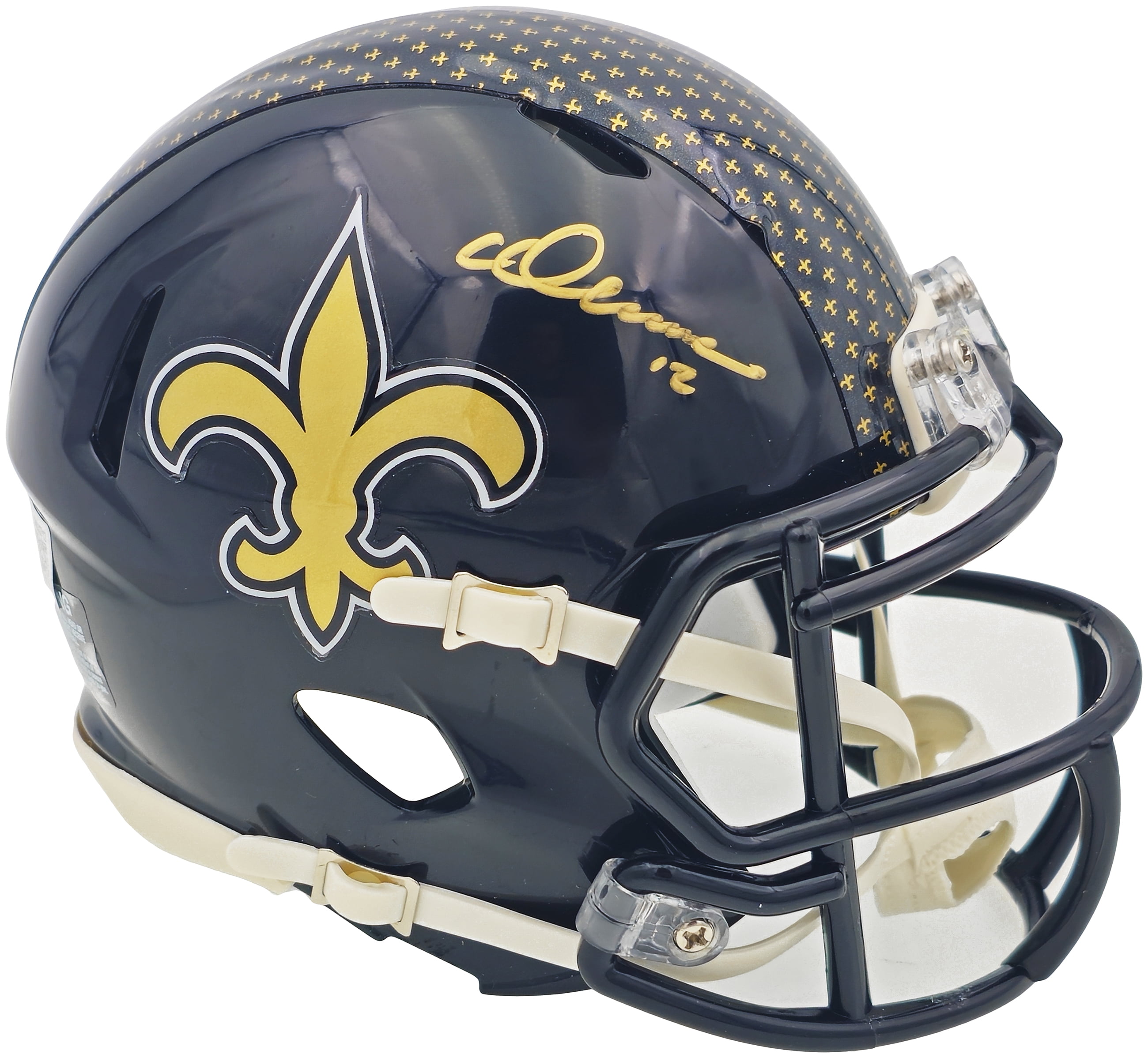 Chris Olave Autographed New Orleans Saints Black 2022 Alternate Speed ...