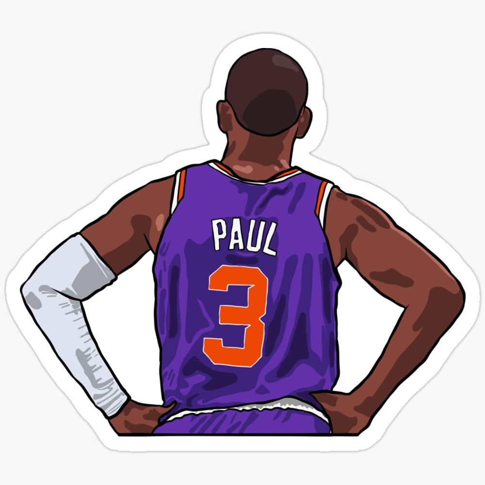 Chris Paul Back-To Sticker Phone Decal Water Bottle Stickers Car Decals ...