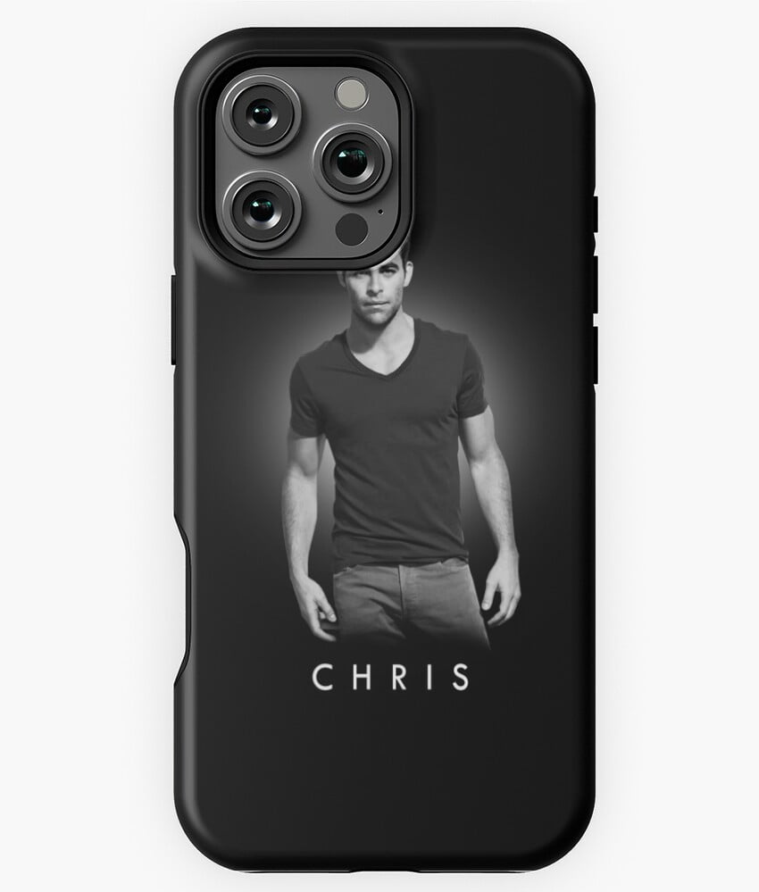 Chris Pine Actor Fan Tribute Art Phone Case for iPhone 16 15 14 13 12 ...